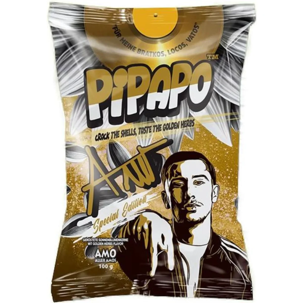 PIPAPO - AMO Sonnenblumenkerne - Gold Edition - 100g [DE] | Fair Vape